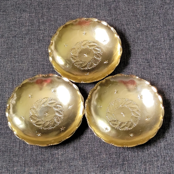 Arthur August | Accents | Arthur Armour Gold Trinket Trays Candle ...